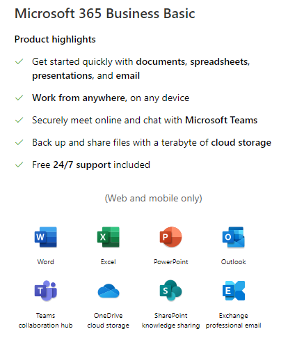 Microsoft 365 Business Basic /Annual | NGL